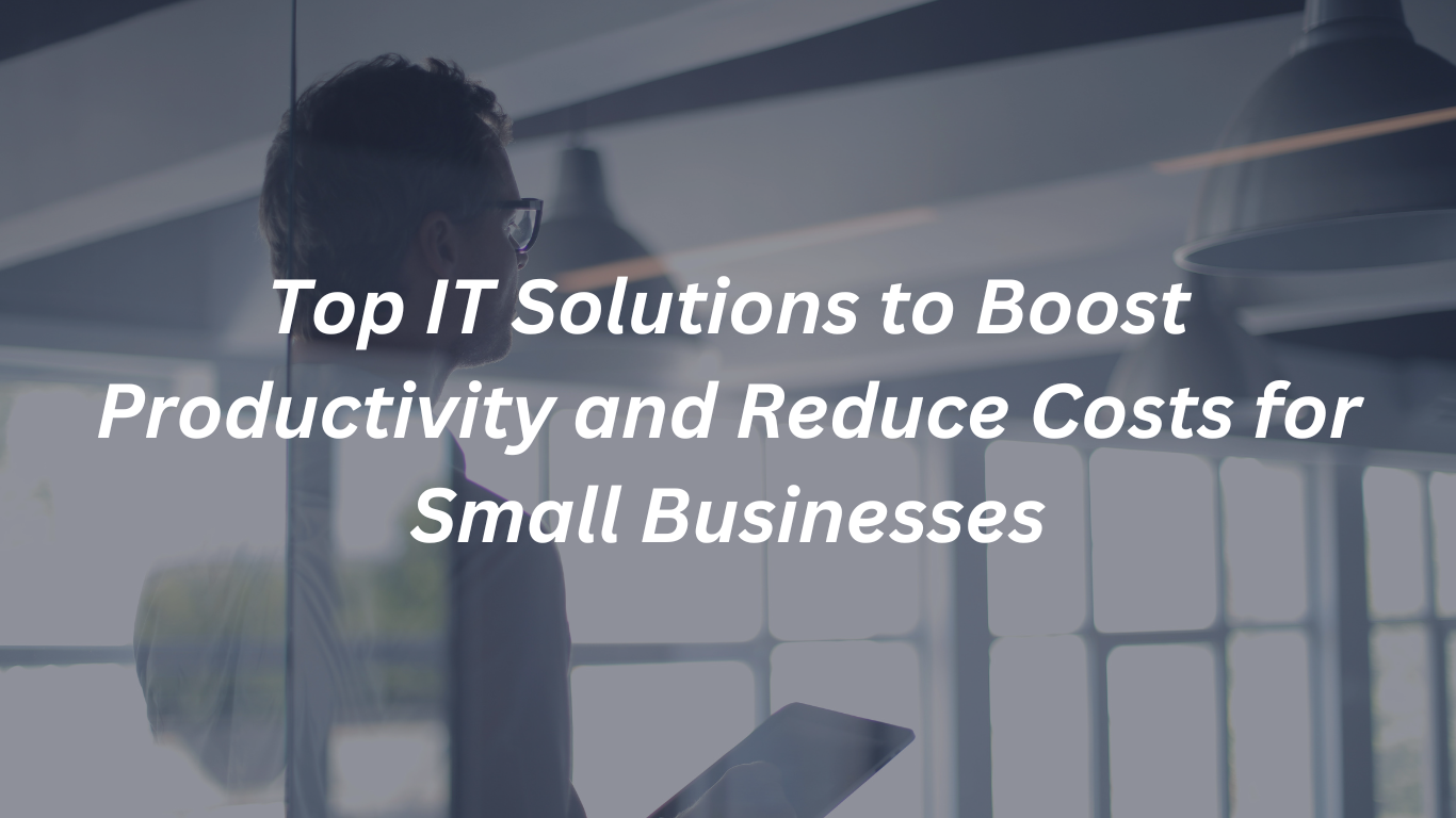 Top IT Solutions to Boost Productivity & Reduce Costs for Small ...